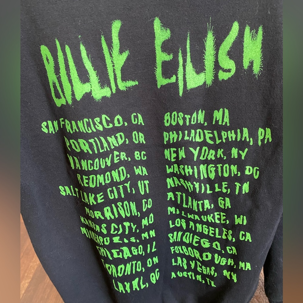 Billie Eilish Official Tour Merch Blohsh Hoodie - Gem